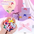 150PCS Colorful Mini Bows for Crafts, 1.5*2" Fabric Small Bows for ...