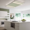 4 Pcs Sage Green Stripe Fluorescent Light Covers Modern Geometric ...