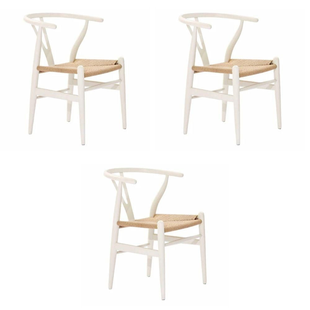 Click here for Heavenly Collection White Wood Dining Chair Set Of... prices