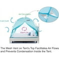 BESTEN Floorless Indoor Privacy Tent on Bed for Warm and Cozy Sleep ...