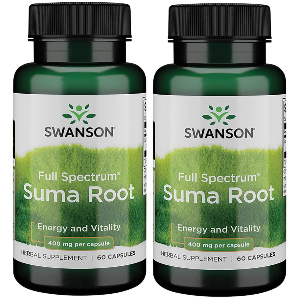 Swanson Full Spectrum Suma Root 400 mg 60 Caps 2 Pack - Walmart.com