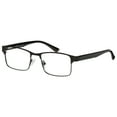 M+ Mens Rectangular Flat Metal Reading Glasses 1.25 Ash in Classic ...