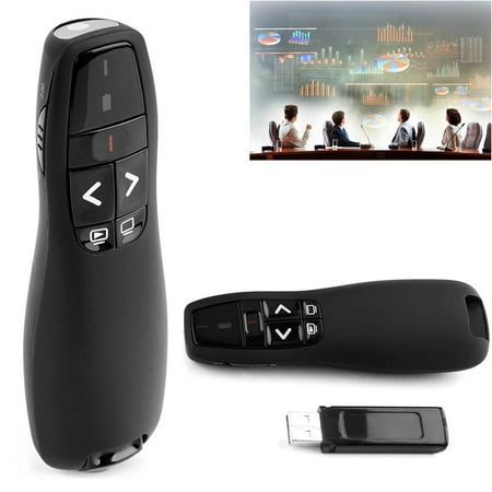 RF 2.4GHz Wireless Presenter Presentation 50m Range USB Remote Control Powerpoint PPT Clicker ...