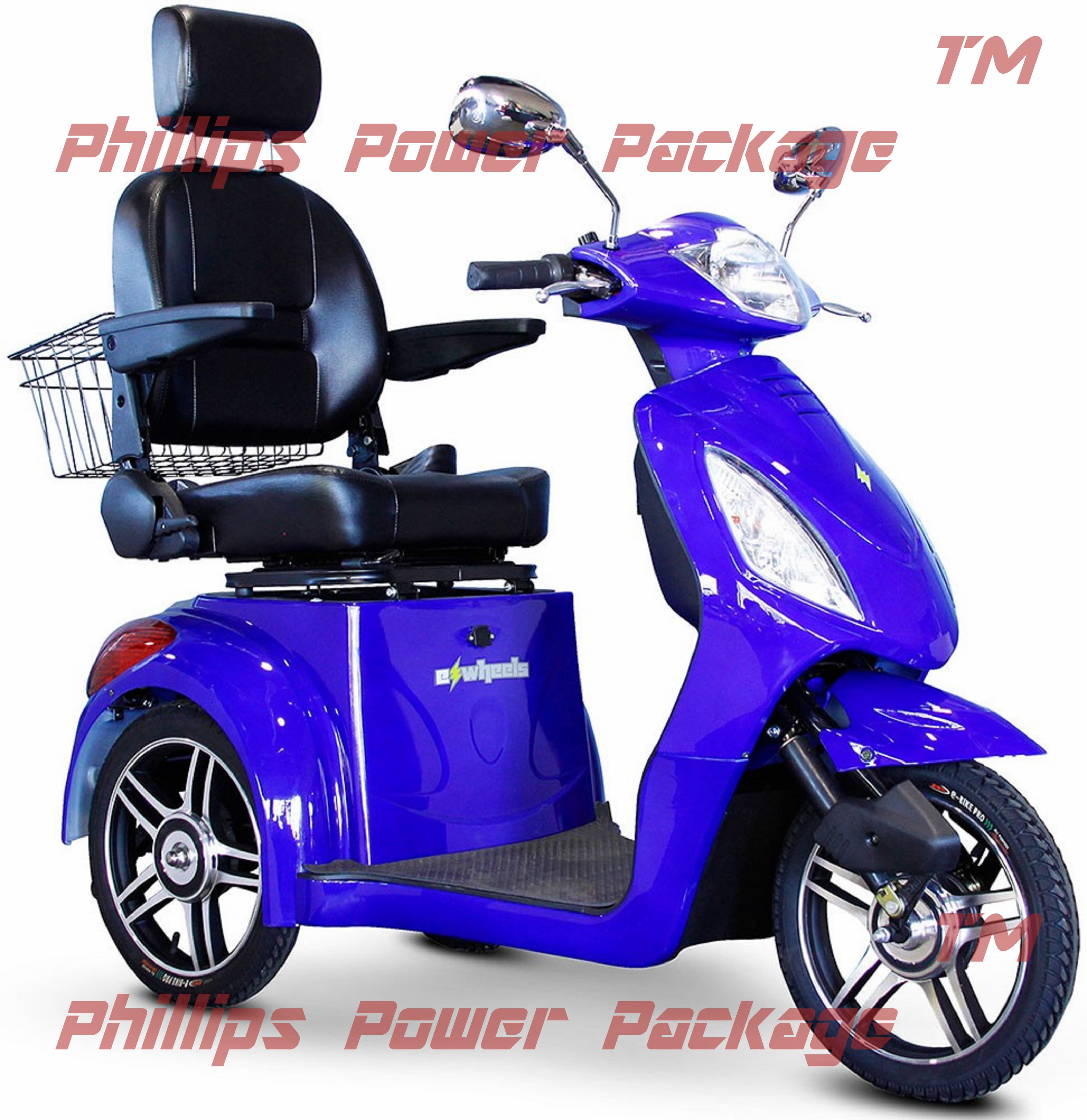 E-Wheels - EW-36 Elite Scooter with Electromagnetic Brakes - 3-Wheel ...