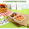 100 Pack 2 Compartment Paper Bowls for Chip Dip, Nacho Cheese, Main ...