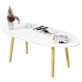 TidBay Small Coffee Table, Mid Century Modern Tea Table, Living Room ...