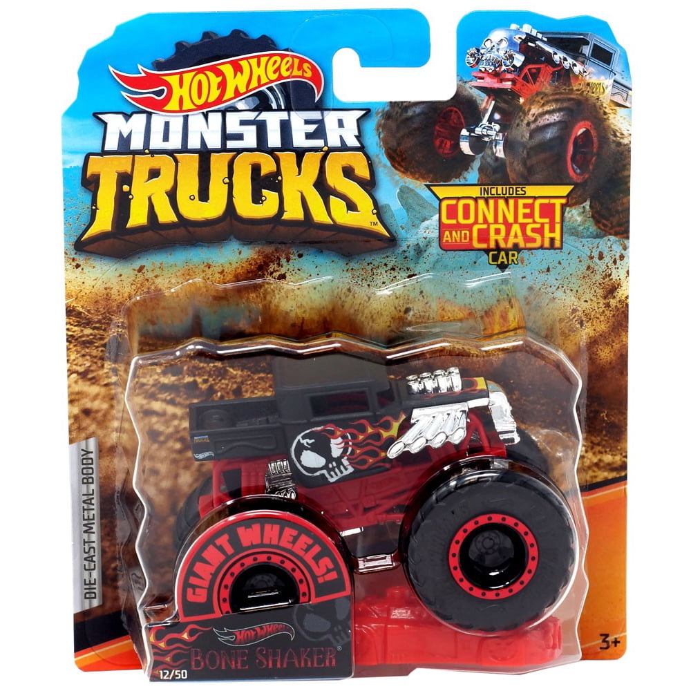 Hot Wheels Monster Trucks Bone Shaker Die-Cast Car - Walmart.com ...