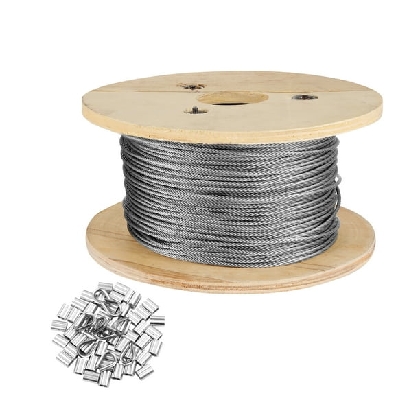 LingStar 1/8" Cable Wire Rope, 400FT T316 Stainless Steel Cable Wire ...