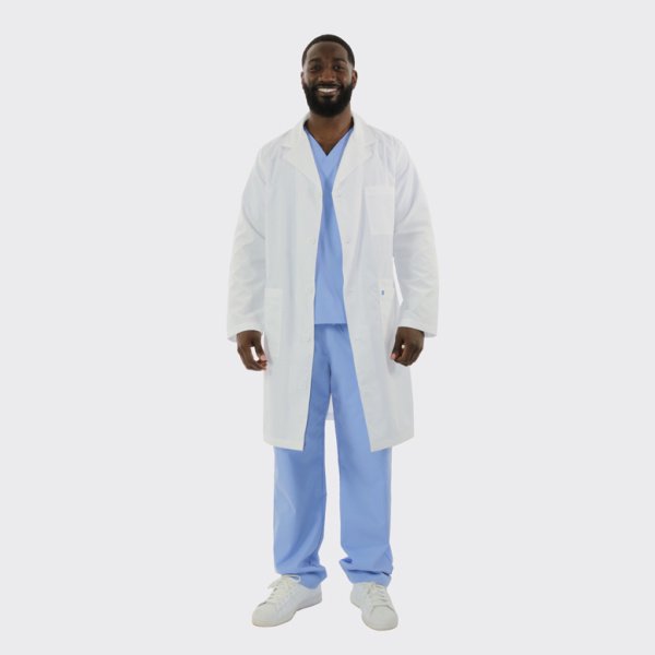 Spectrum Uniforms Medical Lab Coats 40" Length Unisex Ultra Smart Coat ...