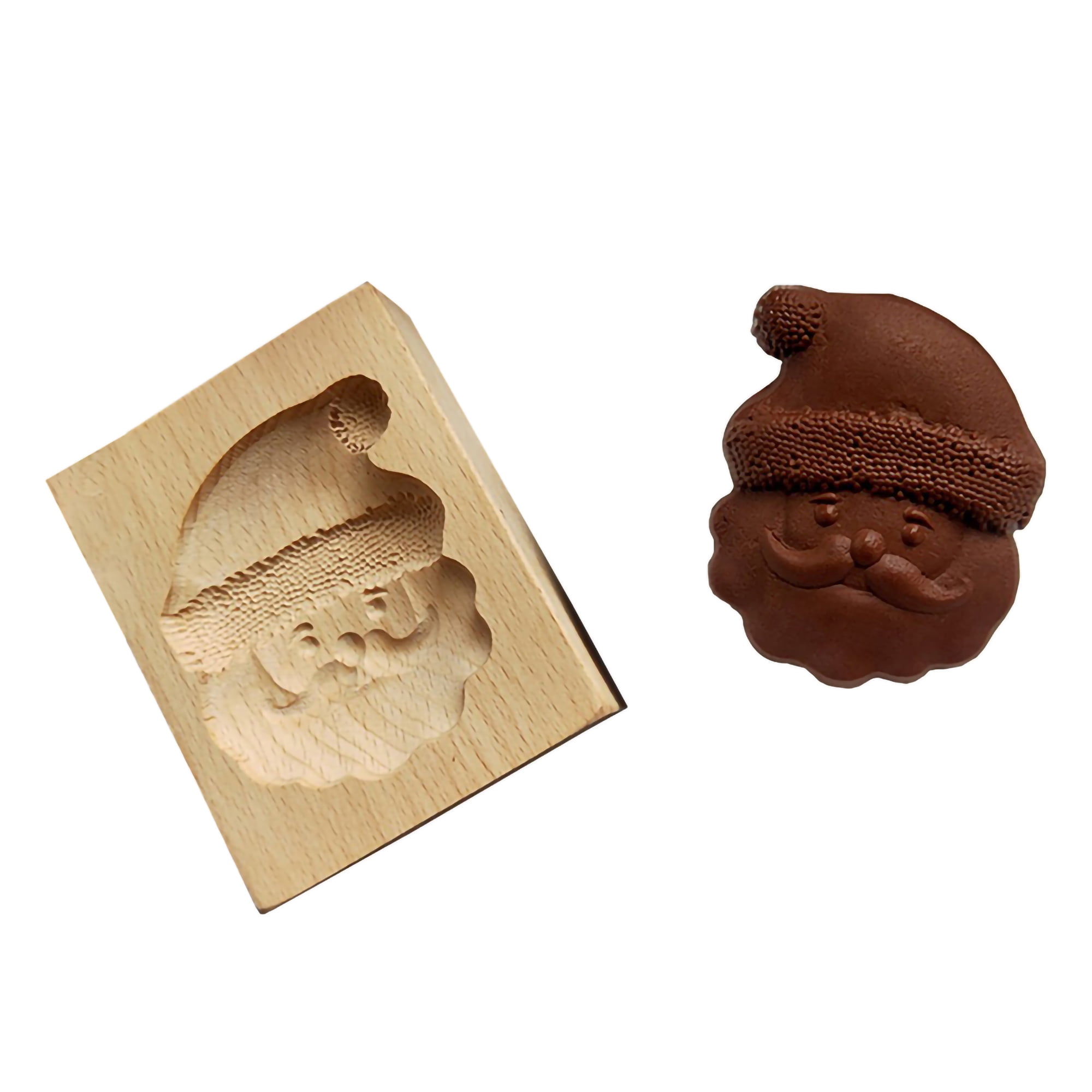 TFFR Cookie Cutter Embossing Mold Funny Wooden Cookie Molds for Baking ...