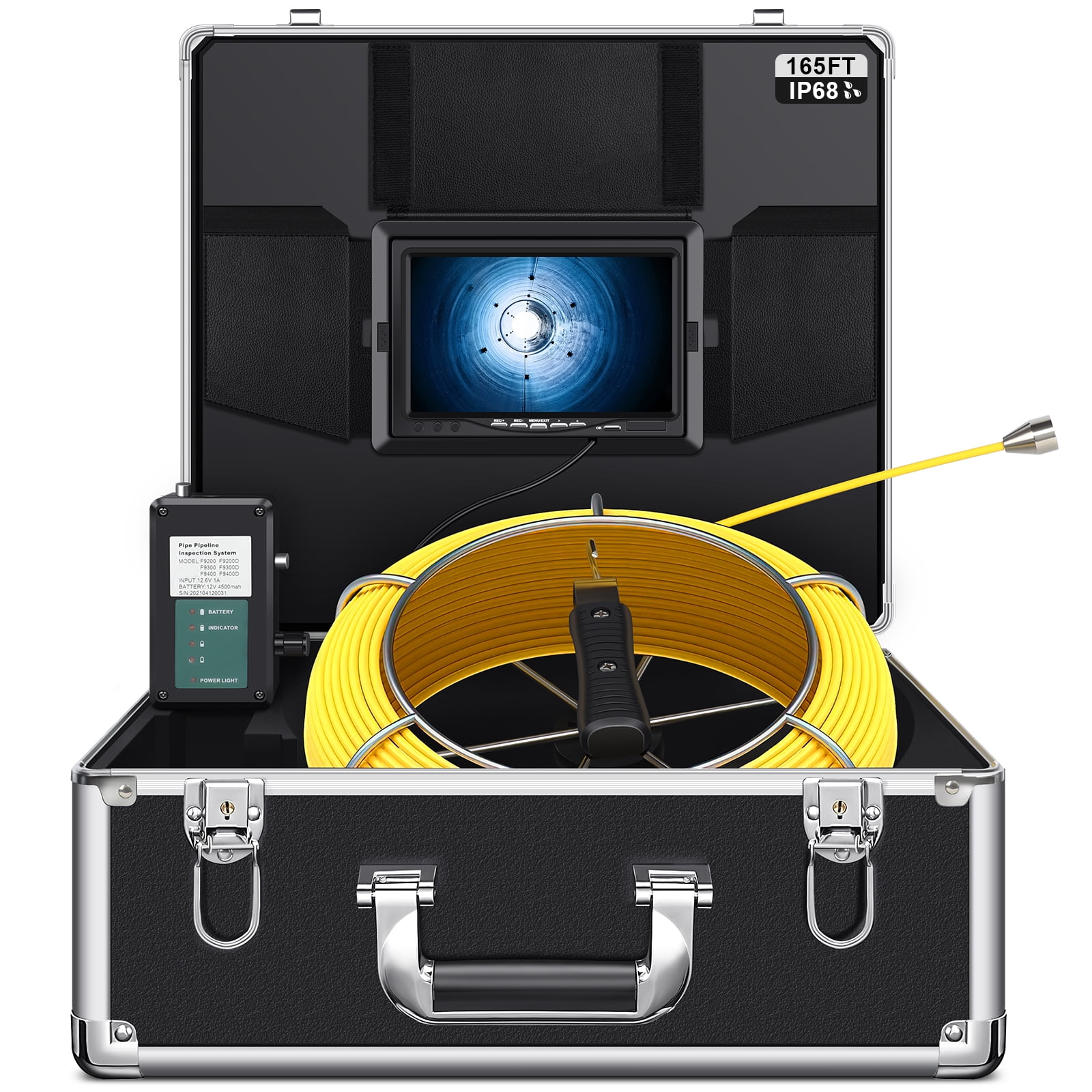 Sewer Camera 165ft / 50m Sewer Inspection Camera with 7'' LCD DVR ...
