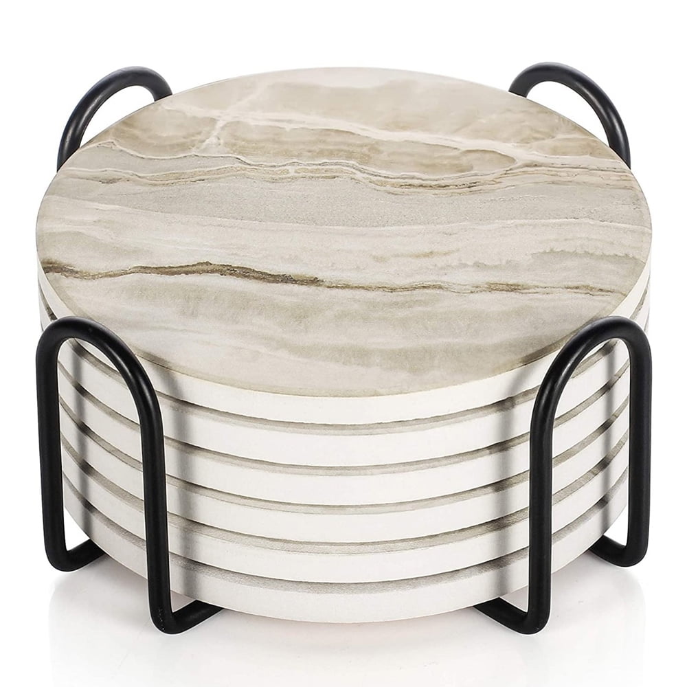 Click here for Dutchman Marble Style Drink Coasters  Absorbent Ce... prices