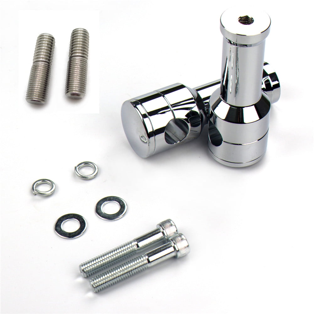 HTTMT- TGHD-HAD001+HBS011-I-CD- Chrome Round 4" Rise 1" 25mm Mount ...