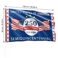 4th of July Decorations Garden Flag - 250 Years of American Freedom ...