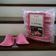 Chochili 150 Pairs Pink Fabric Packed Disposable Color Hotel Slippers ...