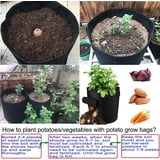 BIANRY BARN Grow Bags,Garden Plant Bag,Heavy Duty 400G Thick Fabric ...