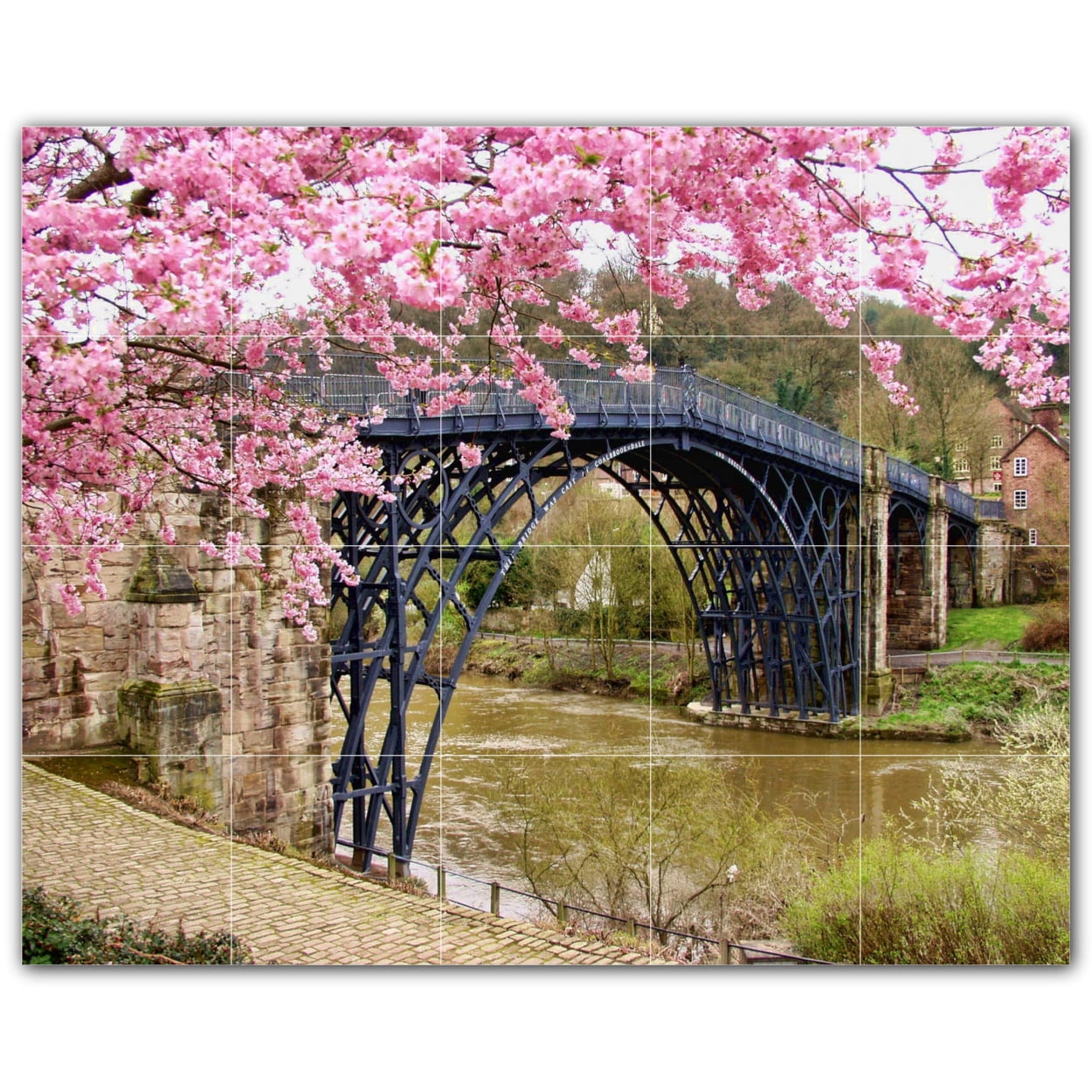 Picture-Tiles.com: Bridge Ceramic Tile Wall Mural WAL500268-54S. 21.25 ...