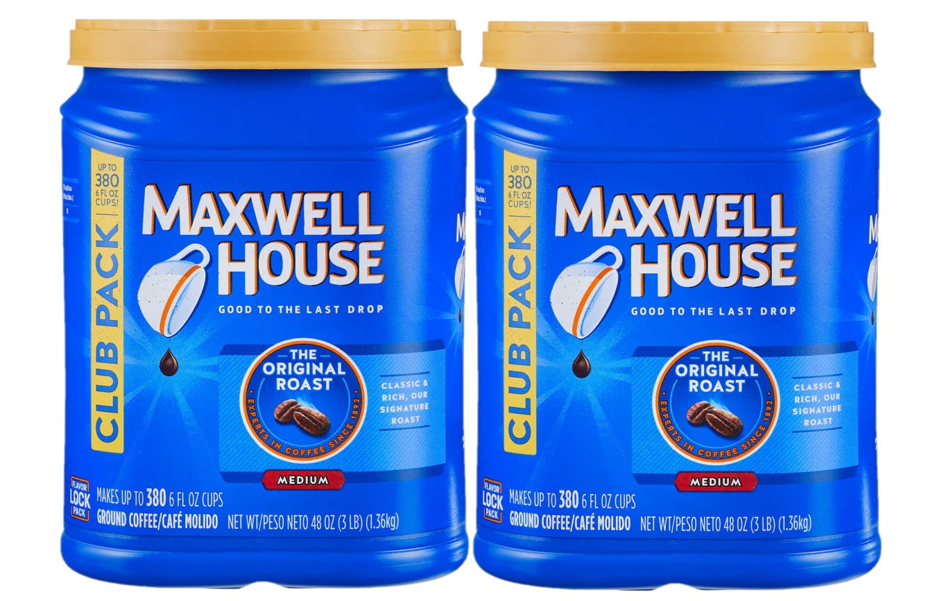 2 Pack | Maxwell House Original Roast Ground Coffee, Medium, 48 oz ...