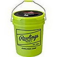 Rawlings Fast Pitch Bucket w lid & 18 RFPBP12SY 12 in Practice ...
