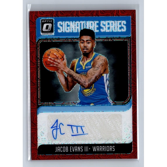 2019 2018-19 Panini Donruss Optic Signature Series Jacob Evans III #SG ...