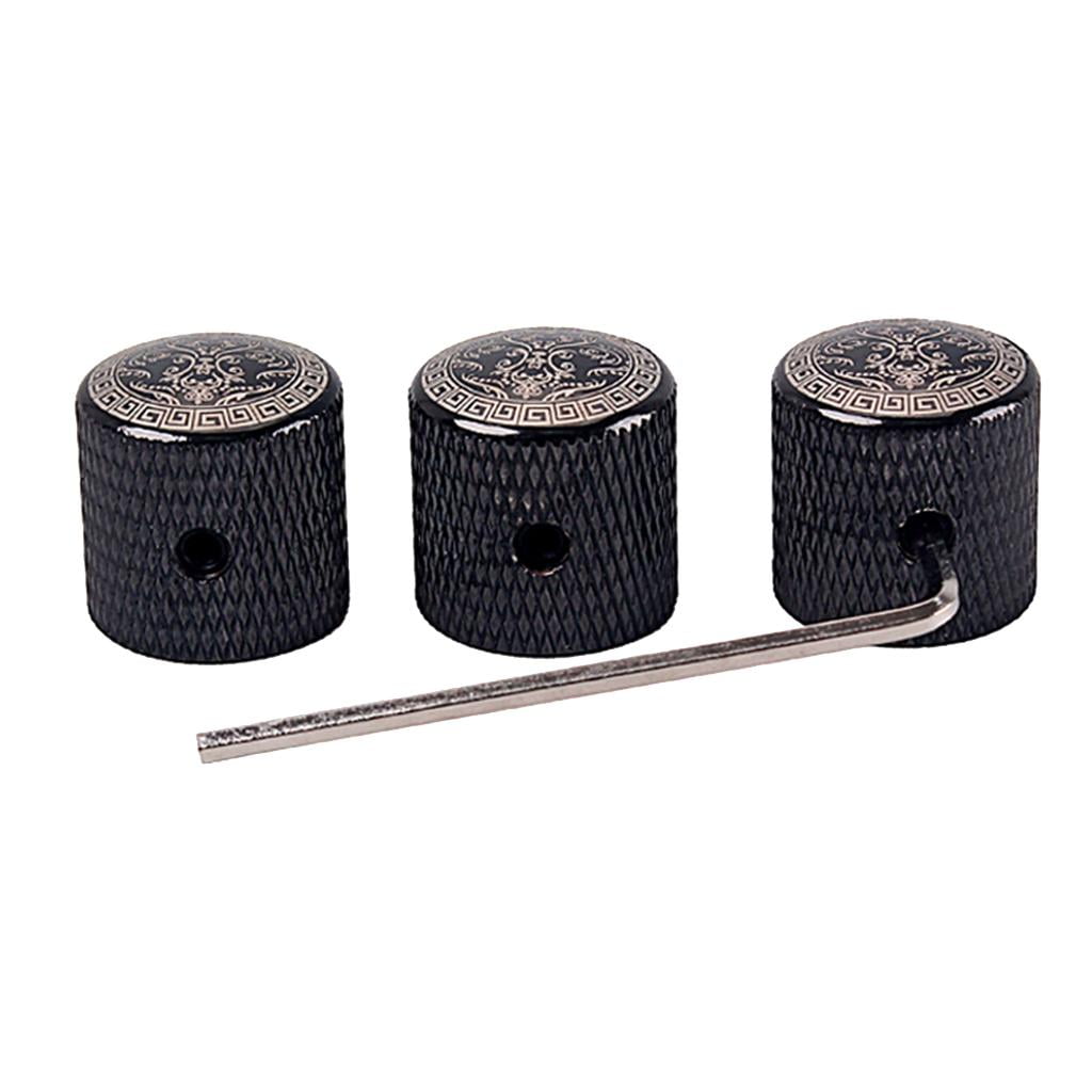 3Pcs Black Speed Control Knobs for 6mm (0.) Dia. Shaft Pots - Volume ...