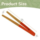 BambooMN Premium 10" Reusable Bamboo Kitchen "A" Toast Tongs For ...