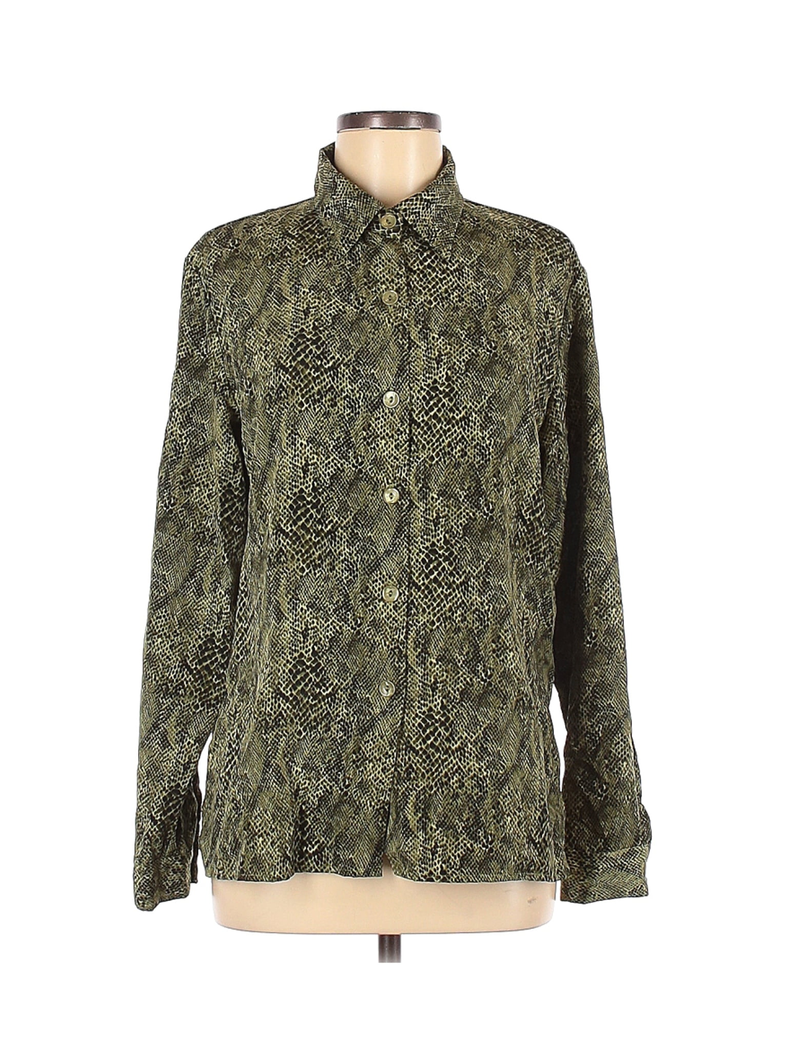 Susan Graver Pre Owned Susan Graver Womens Size M Long Sleeve Blouse