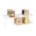 Mainstays Metal Wire Stacking Shelf Organizer for Kitchen Cabinet and ...