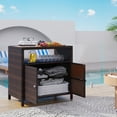 Utility Trolley Cart, Gray, with Stainless Steel Top, 2 Drawers ...