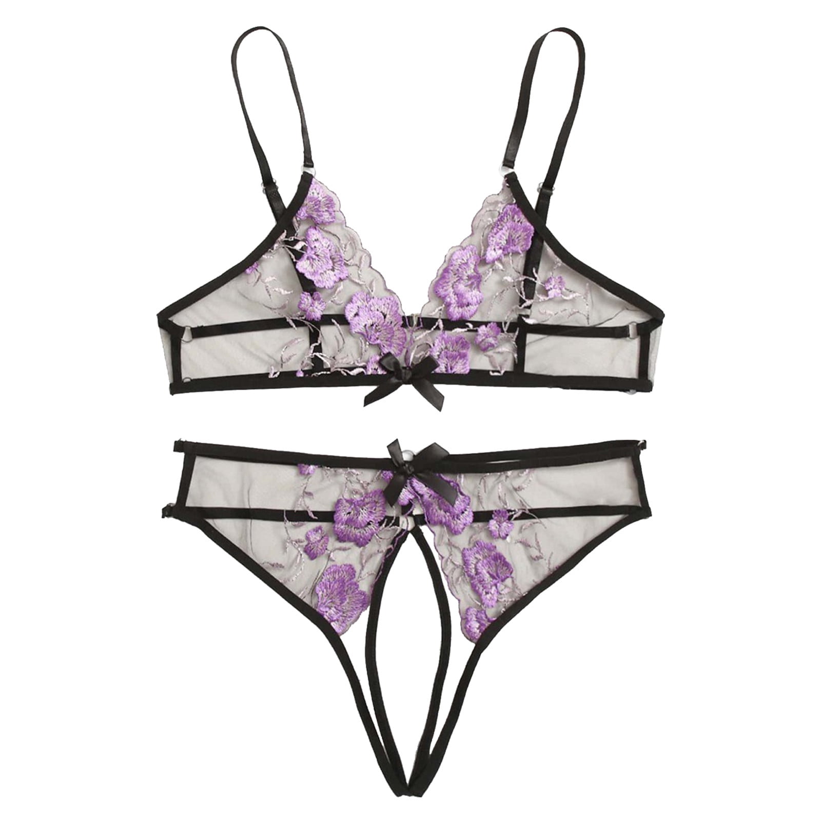 Sngxgn Women See Through Slingshot Teeny Weeny Sheer Mini Bikini Sheer
