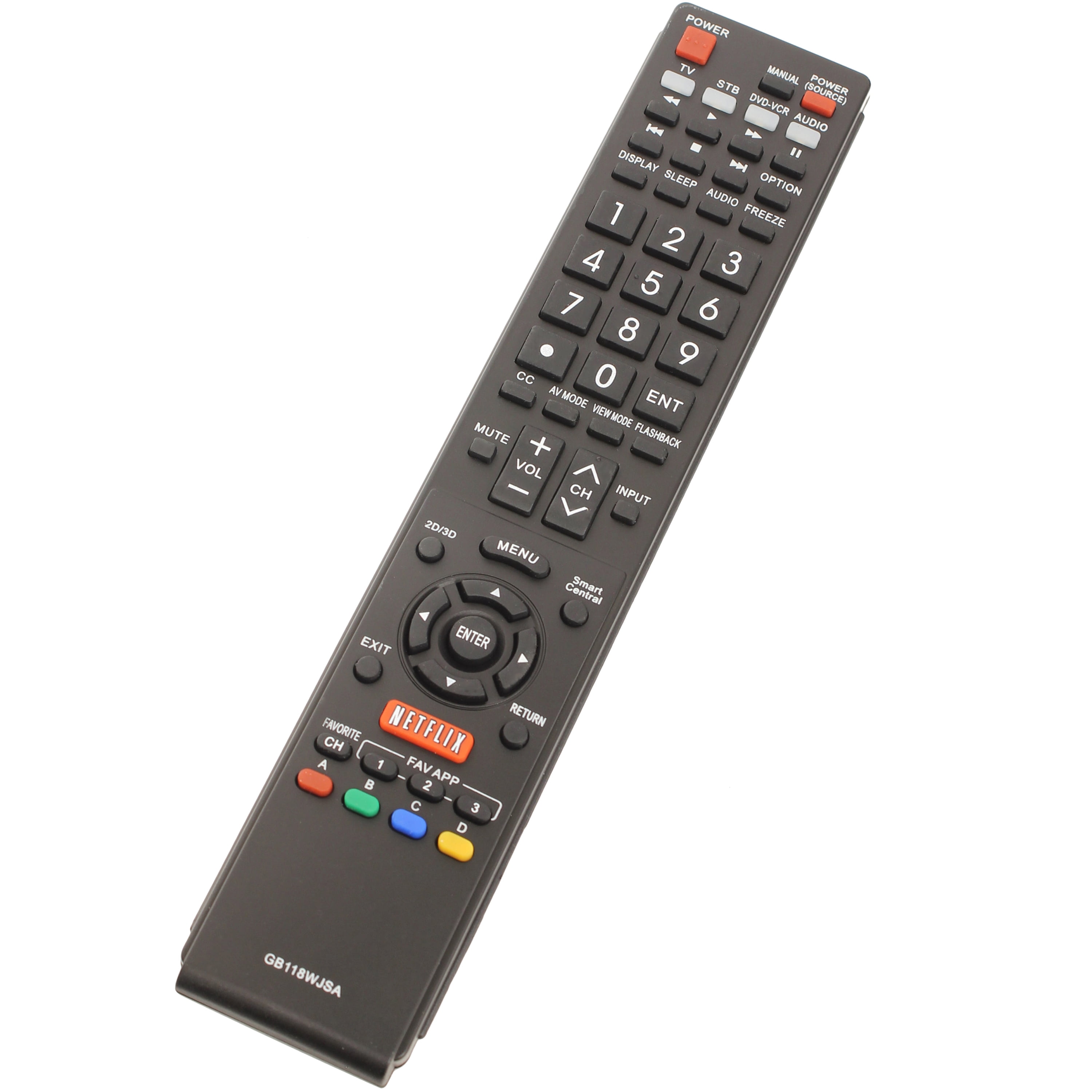 Generic Sharp GB118WJSA Original TV Remote Control by Mimotron LC ...