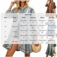 WAGUTH Women's Relaxed Fit Denim Shirt Dressees Collared Puff Sleeve ...