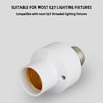 Qonioi Motion Sensor Light Socket Adapter, E27 Screw Base Motion Sensor for LED CFL Incandescent ...