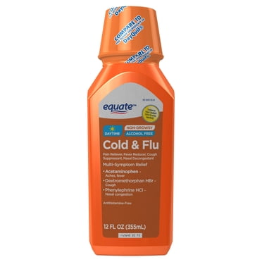 Equate Maximum Strength Cold, Flu & Sore Throat Multi-Symptom Relief ...