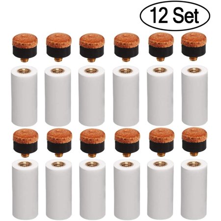 Qianli 12mm Rigid Billiard Cue Tips Brass Screw-in Replacement Tips ...