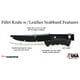 Rada Cutlery Fillet Knife ? Stainless Steel Blade with Leather Scabbard ...