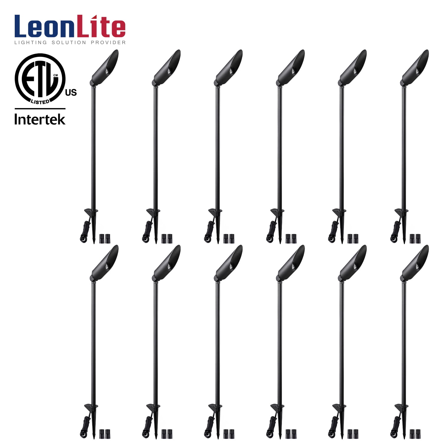 LEONLITE 12 Pack 3CCT Low Voltage LED Landscape Light, Low Voltage ...