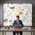 12x8ft Photo Backdrop, Spring Blossom Floral Soft Polyester Backdrop ...