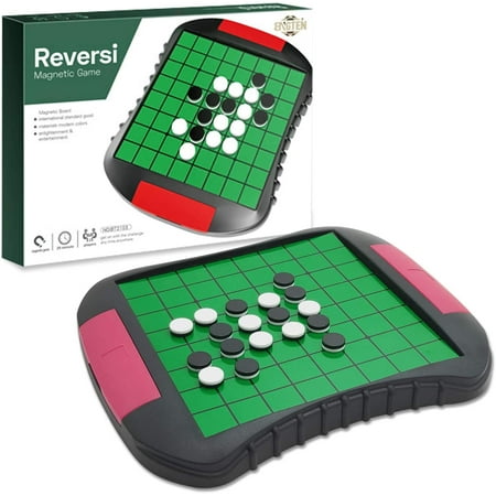 Magnetic Travel Reversi Chess Set with 2 Storage Space - Chess Board ...