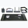 Black Crocodile Embossed Leather 10-Piece Desk Set - Walmart.com