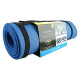 Athletic Works Fitness Mat, Blue, 10mm NBR, Lightweight and Durable ...