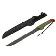 Swiss Tech Machete 18-inch Sawtooth with Titanium-Coated Stainless ...