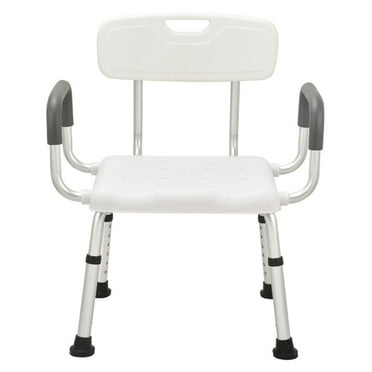 iFanze Adjustable Padded Shower Chair for Adults, Heavy-Duty Plastic ...