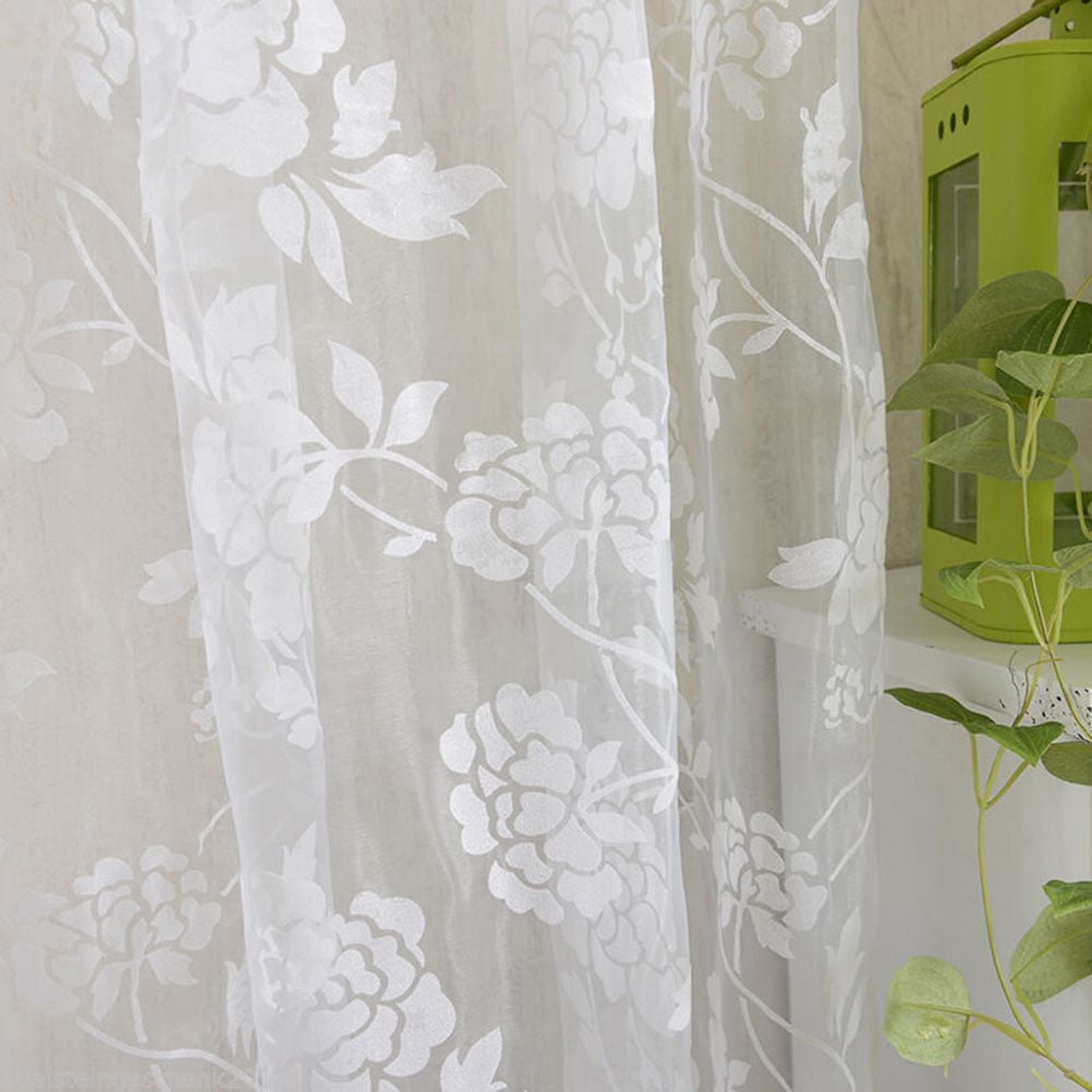 Voile Kitchen Transparent Bedroom LivingRoom Modern Design Window ...