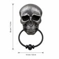 XHKUYI Halloween 3D Skeleton Doorbell 11.8 inch, Light-Up Skull Door ...