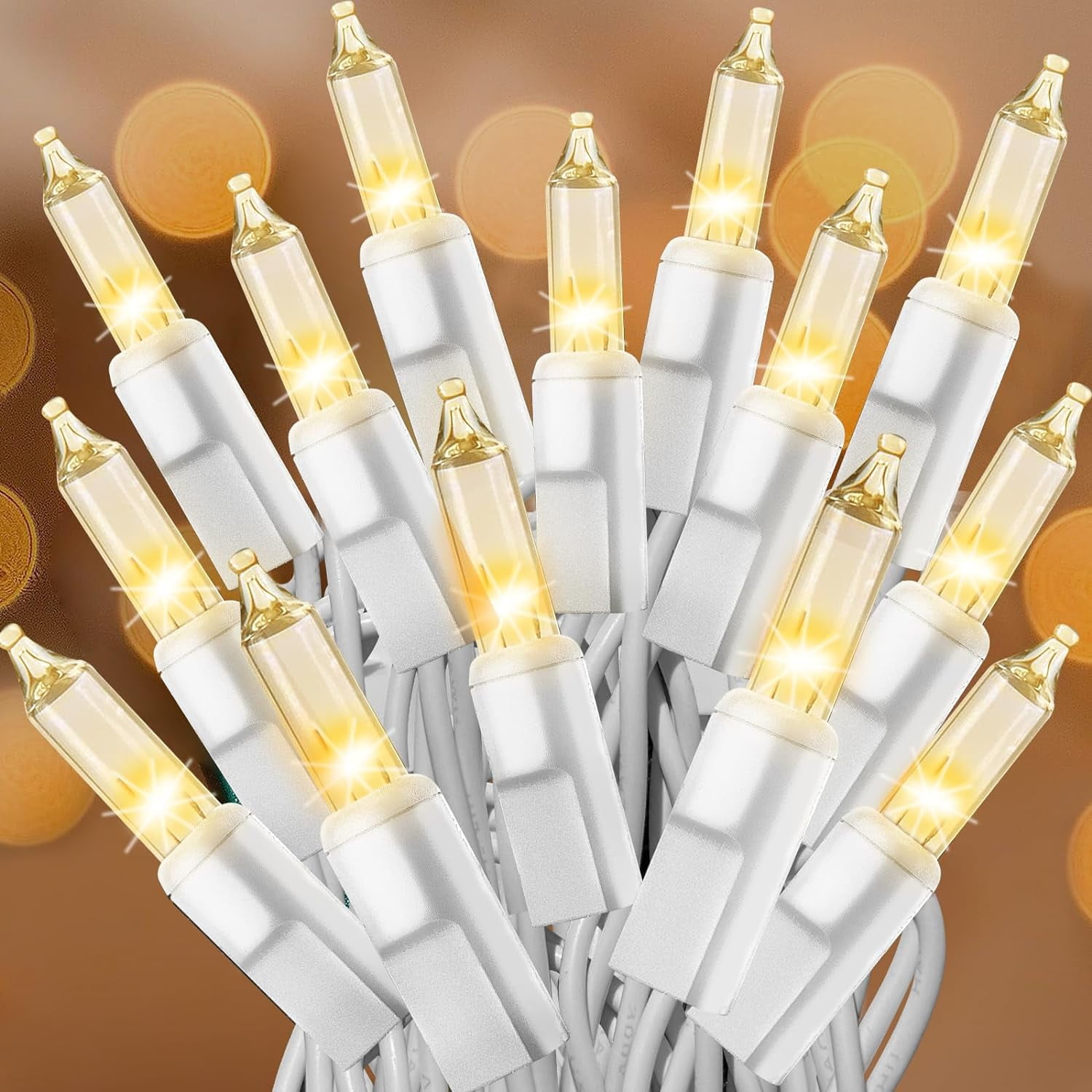 Click here for Siabc-Clear Christmas Lights 25ft 100 Incandescent... prices