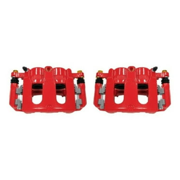 Power Stop S5474 Red Powder-Coated Performance Calipers -Front ...