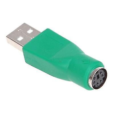 USB A Plug to mini DIN6 female Adapter (PS/2 to USB)(Green) | Walmart ...
