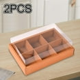 Baoblaze 2x Bakery Boxes Disposable Dessert Containers for Takeaway ...