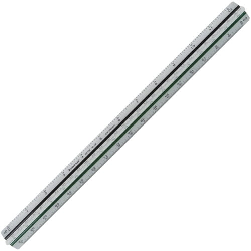 Staedtler, STD987M1834BK, Prof-Quality Engineer's Triangular Scale, 1 ...